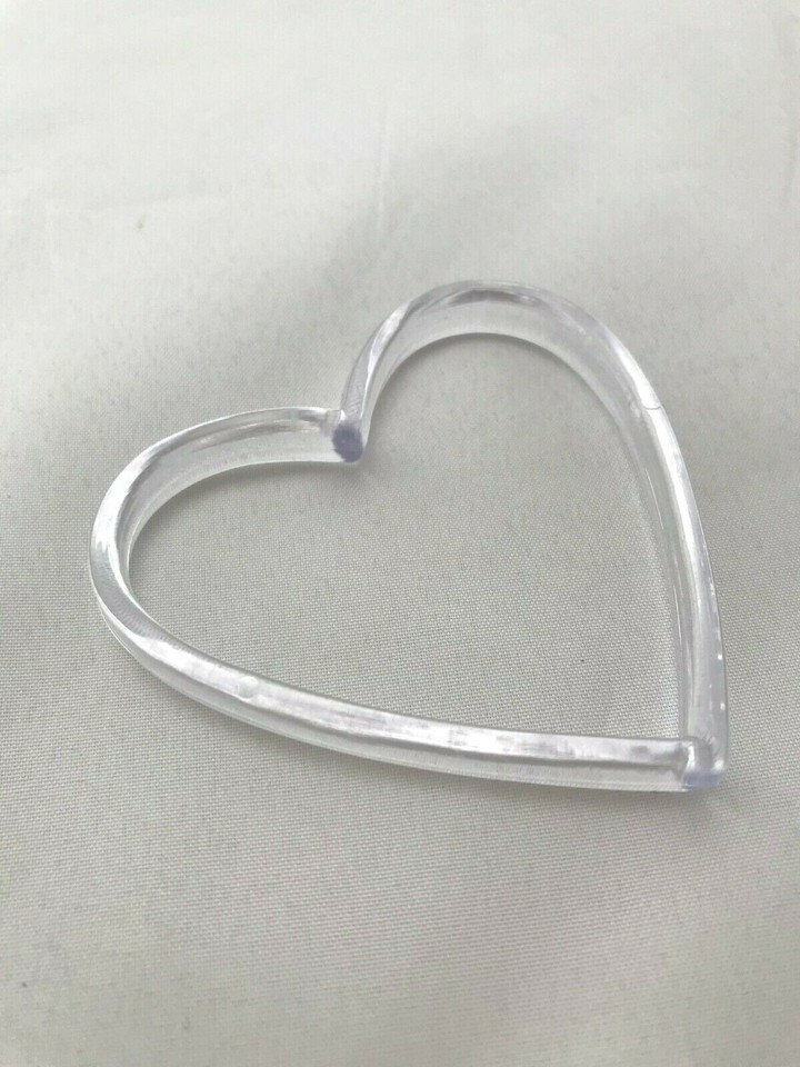 2.5" Clear Plastic Heart Ring Shape Favors Crafts Weddings 12 pcs | eBay