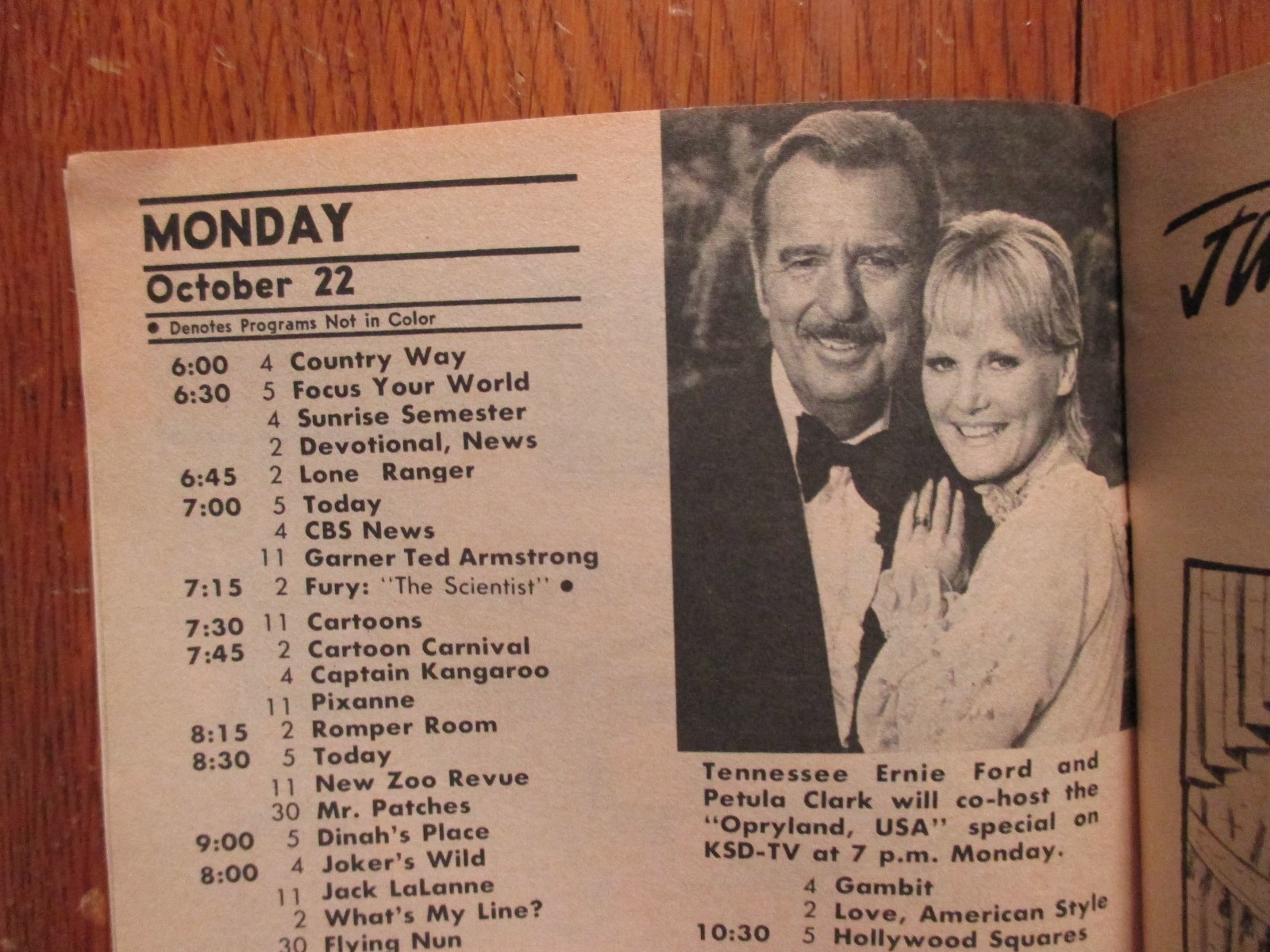 Oct 21-1973 St. Louis Post TV Mag(HILLY HICKS/STU GILLIAM/ROLL OUT ...