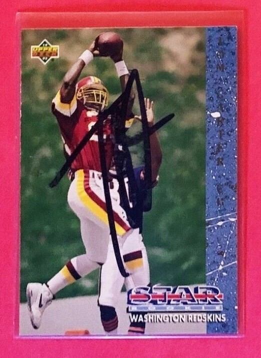 TOM CARTER Washington Redskins - Notre Dame 1993 UD SIGNED / AUTOGRAPH ...