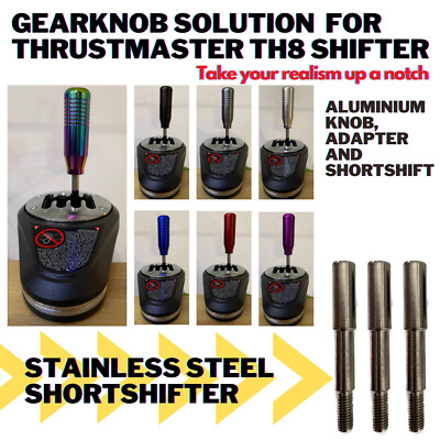 Thrustmaster TH8A gearbox Aluminium gear Knob including Short Shifter ...