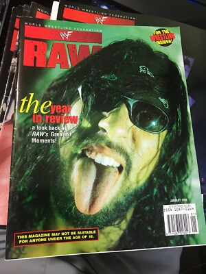 WWF WWE RAW Magazine JANUARY 1999 X-PAC Cover + Poster | eBay