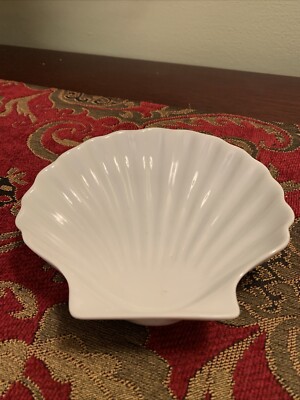 DANSK International Design France White Scallop Clamshell Dish Bowl - 5 ...