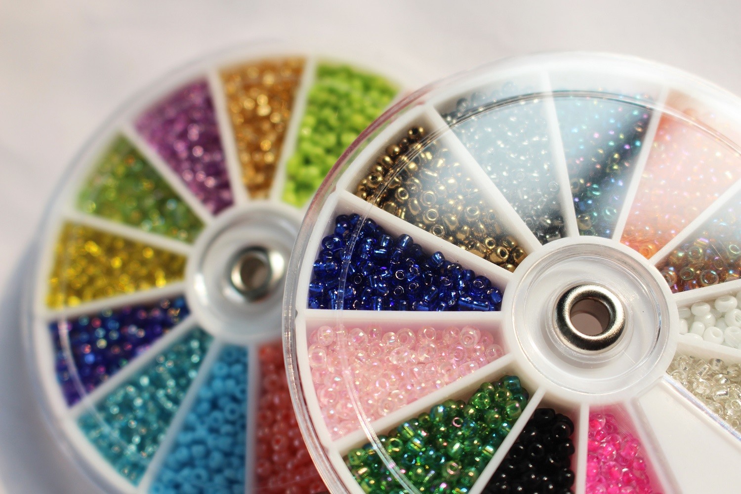 24 Colors Fly Tying Beads Glass Ceramic Mimic Nymph Head Shrimp Crab ...