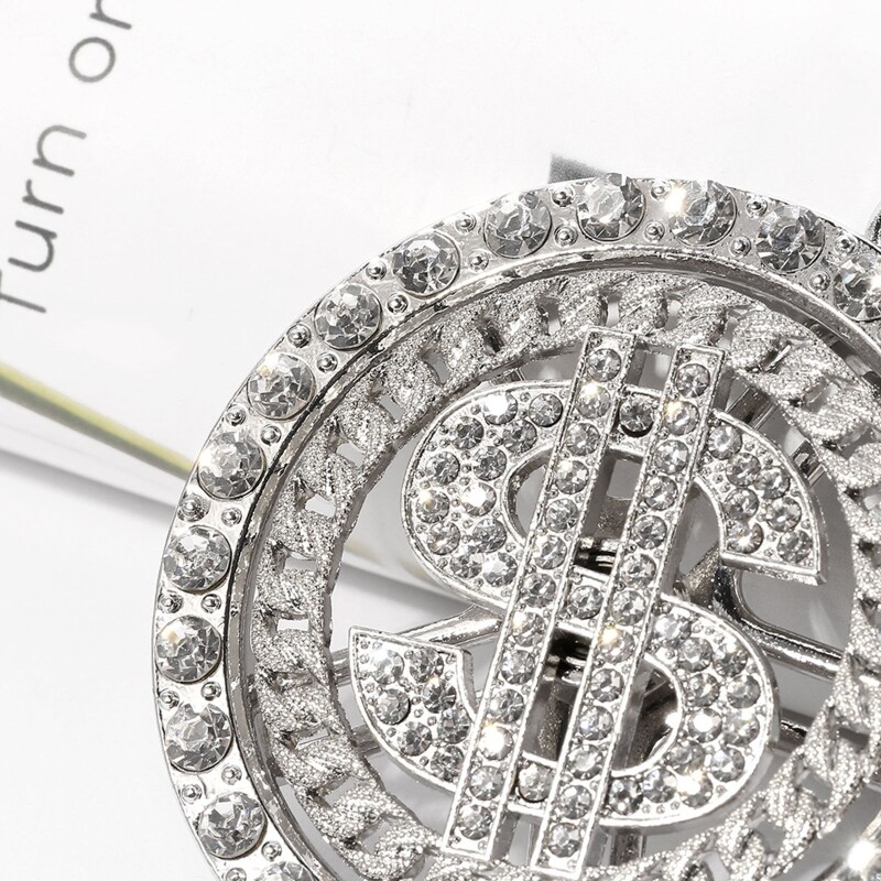 Plated Chain Dollar Necklace for Men with Dollar Sign Pendant Necklace ...