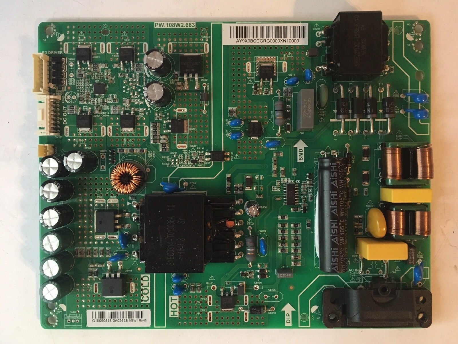 VIZIO V505-H9 POWER SUPPLY BOARD PW.108W2.683 | eBay