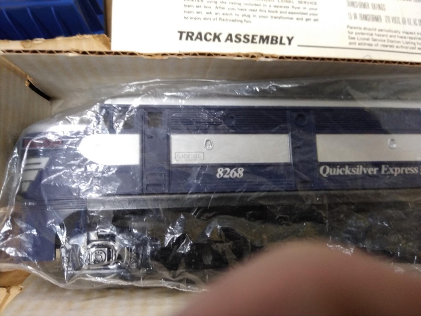 Vtg Lionel 0 Gauge Quicksilver Express Train Set 6-1253 Metal Wheels ...