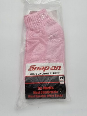 Snap-On Tools USA Womens Pink Cotton Ankle Socks Medium | eBay