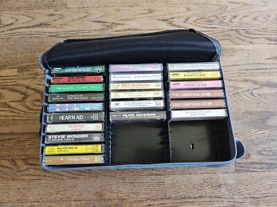 Vintage Blue Two-Sided Case Logic 60 Cassette Case with 48 cassette ...