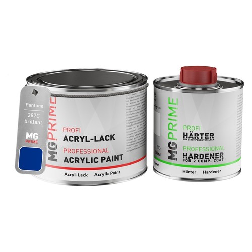 Pantone 287C Blue Peinture acrylique brillante Pot de 0,75 litre ...