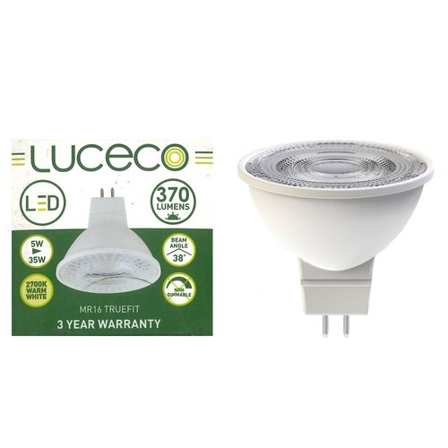 1x 5W (=35W) LED MR16, GU5.3, Blanc Chaud 2700K Spot Réflecteur Ampoule ...