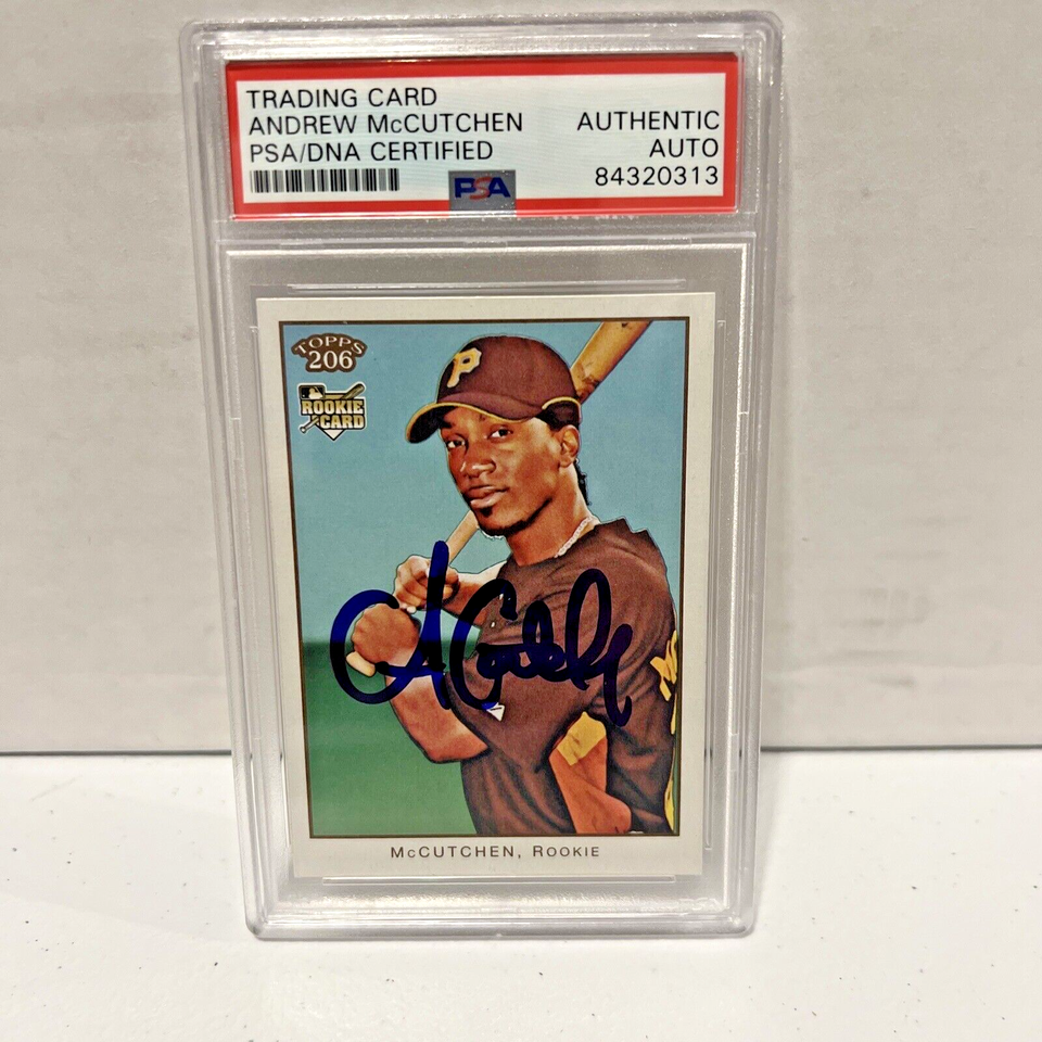 Andrew McCutchen Autographed Signed 2009 Topps 206 Rookie Card #10 PSA ...