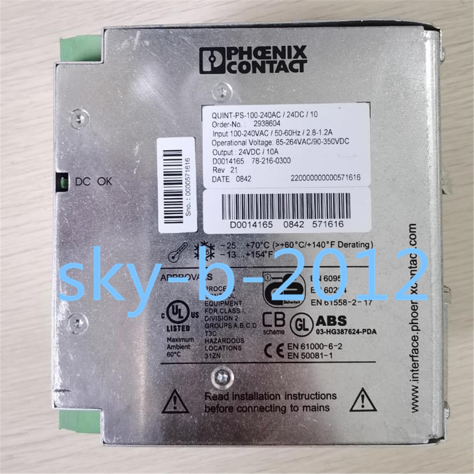 1 PCS Phoenix Contact Module QUINT-PS-100-240AC/24DC/10 2938604 Tested ...