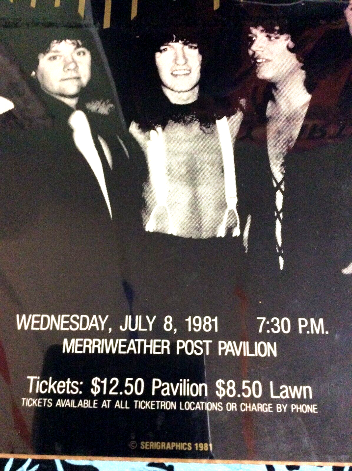 REO SPEEDWAGON 1981 Concert Poster AD SEALED ANTIQUE ORIGINAL RARE 80'S ...