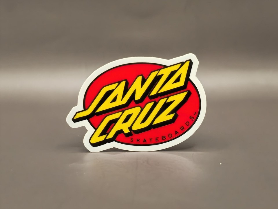 Santa Cruz Vinyl Stickers Beach Surf Skateboard Ocean Animal Art ...