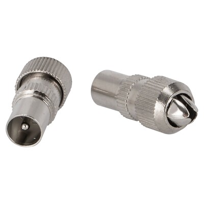 Easy Fit TV Aerial Coax Coaxial Plug UHF Freeview Pack Of 25 Plugs ...