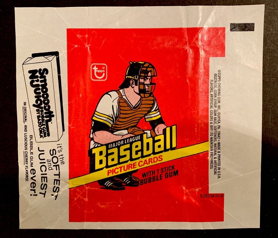 1978 Topps Baseball Cards Empty Wax Pack Wrappers | eBay