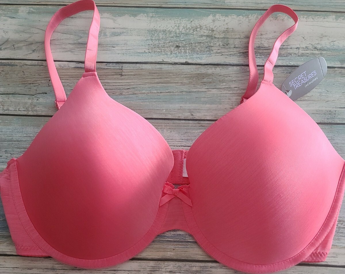 Secret Treasures ~ Tailored Heather T-Shirt Bra ~ Pink ~ Women's Size 38DD | eBay