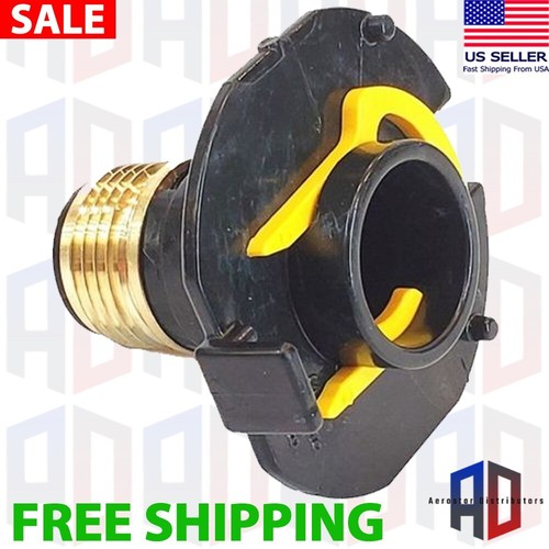 NEW BRASS OEM SUNCAST HOSE REEL HIDEAWAY IN TUBE WITH YELLOW RETAINER ...