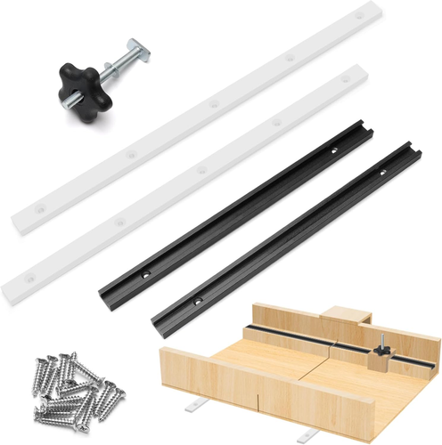 Crosscut Sled Kit for Table Saw Sled Runners Kit with 2 Aluminum T ...