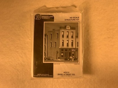 HO SCALE WOODLAND SCENICS #GV12, BANK & TRUST COMPANY, FACTORY SEALED ...