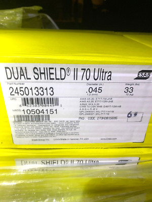 ESAB Dual Shield II 70 Ultra 245013313 E71T Welding Wire Spool .045 ...