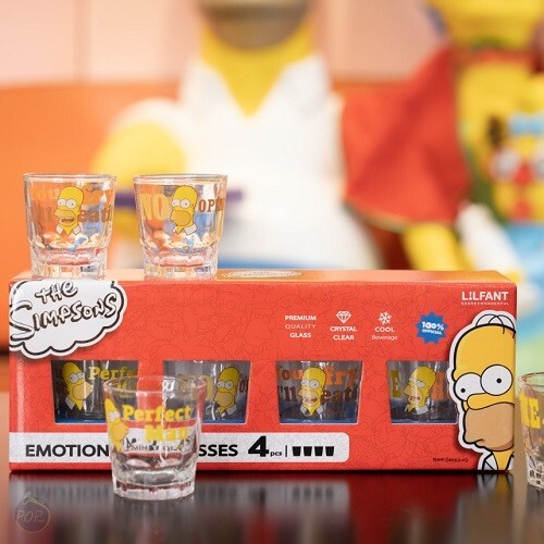 The Simpsons - Homer Simpson soju glasses set of 4 | eBay UK