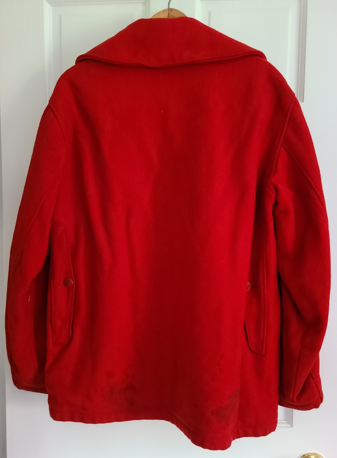 Vintage WOOLRICH Red Wool Hunting Coat Jacket size 44 | eBay