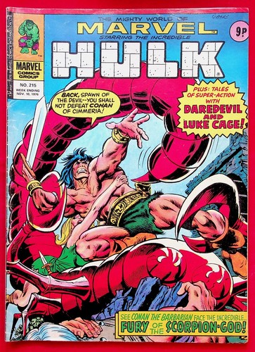 The mighty world of Marvel N° 215 : Hulk - November 10, 1976 ...