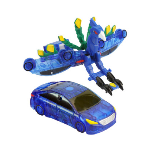 Turning Mecard W PIKO Blue ver. Peacock Bird Transforming Robot Car Toy ...