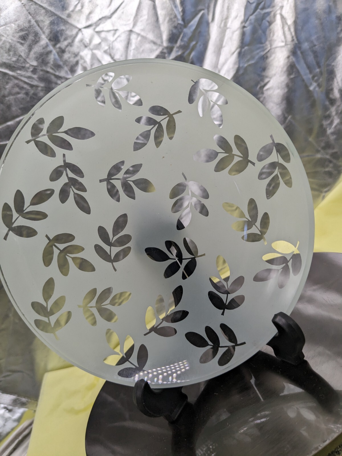 Villeroy & Boch ICE WHITE Frosted Glass Leaf Salad Plate 7.75" | eBay