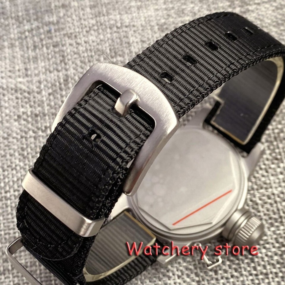 Tandorio 36mm Military Brush Watch For Men 20ATM Diving Japan NH35A ...