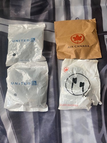 air canada united earbuds headphones | eBay