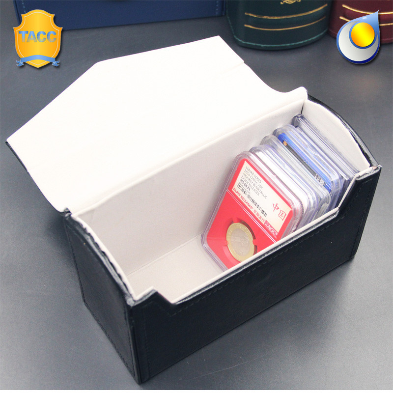 Storage Box/Case w Faux Leather for NGC PCGS ANACS Certified Coin ...