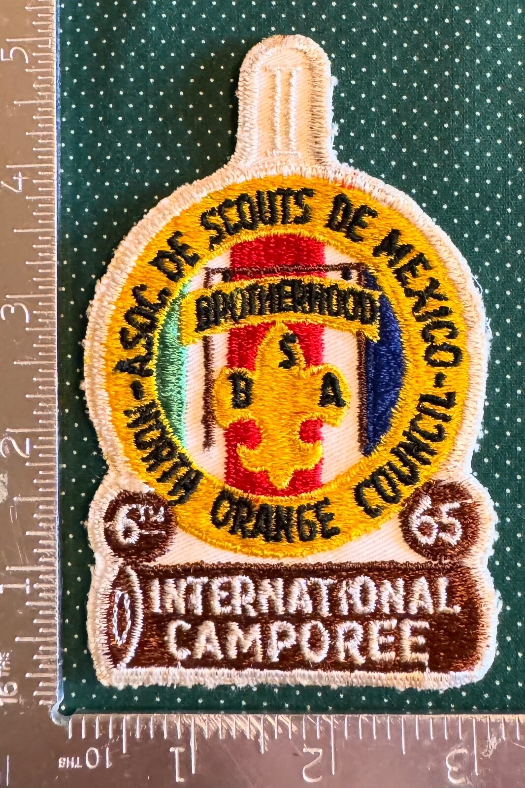 Vtg BSA Asoc Scouts De Mexico No. Orange Council 6th Int'l Camporee ...