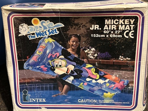 The Wet Set Disney Mickey Mouse Jr. Air Mat Pool Float 60" by 27" New ...
