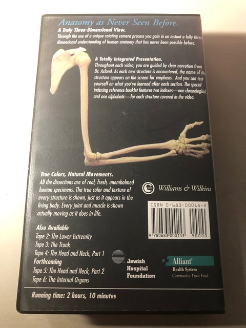 Acland Anatomy Ser.: Acland's Video Atlas of Human Anatomy Tape 1 : The ...