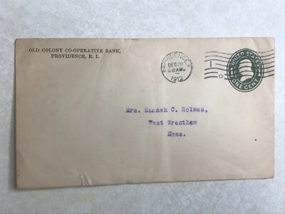 SBB96 Bank Envelope Letterhead Old Colony Cooperative Bank Providence ...