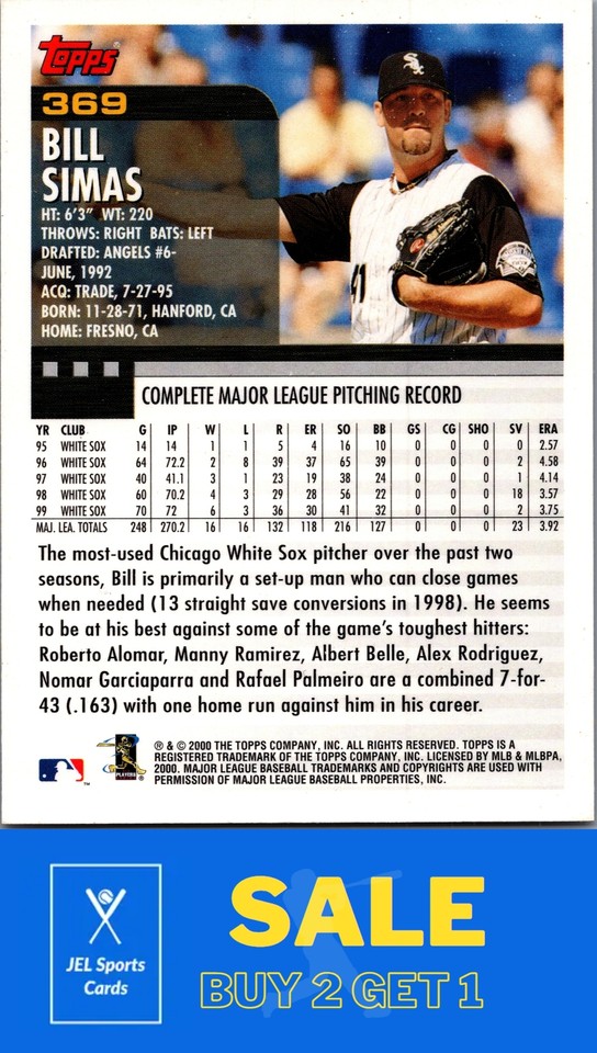 2000 Topps #369 Bill Simas | eBay
