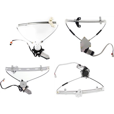 Power Window Regulator Set For 2001-2005 Honda Civic 4 Door Sedan Front ...