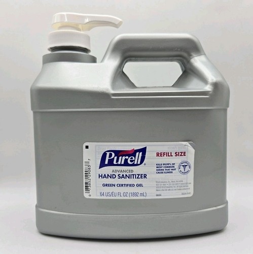 PURELL Advanced Hand Sanitizer Green Certified Gel 64 FL OZ REFILL SIZE ...