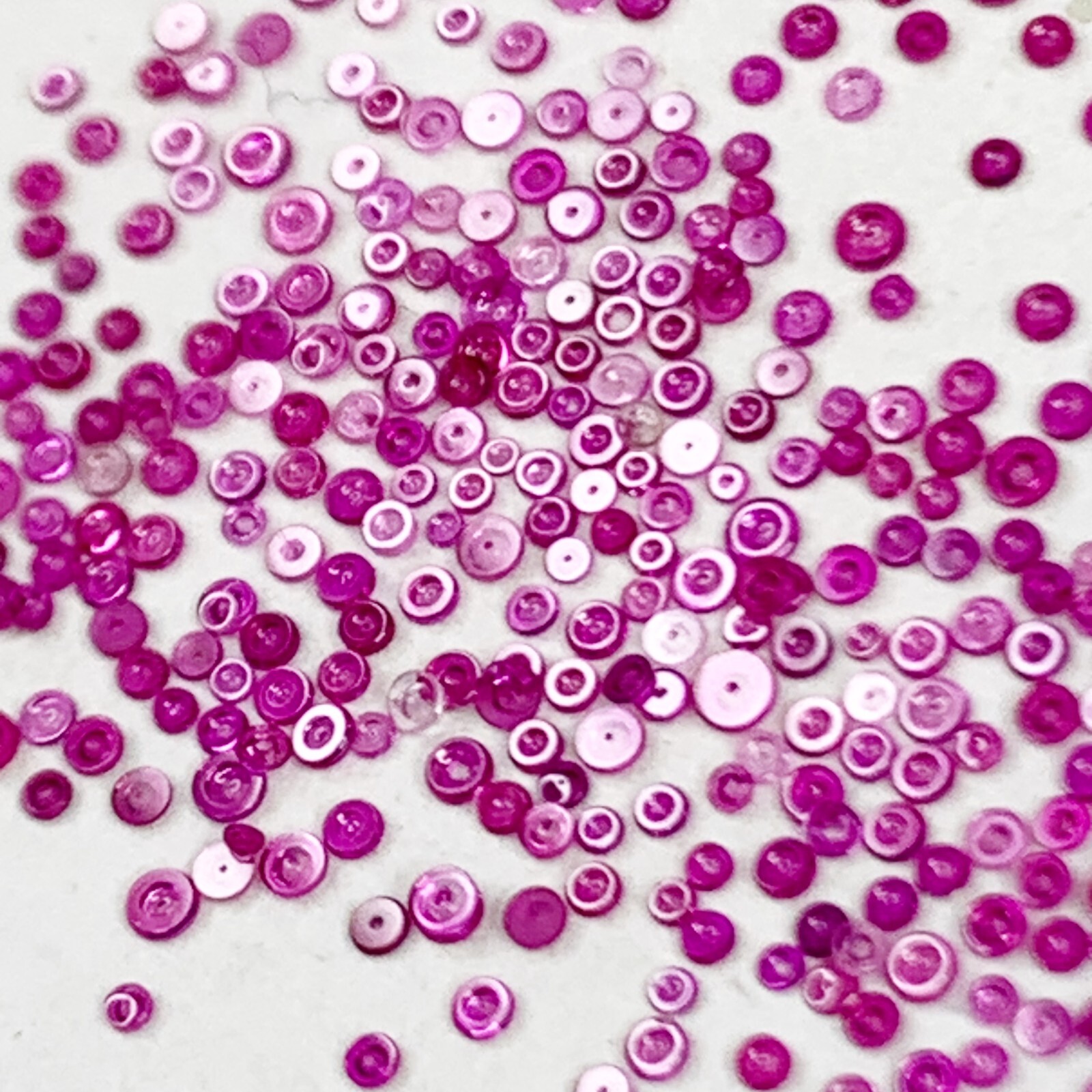 100 Ruby Escapement Jewels Hole Watchmaker Lot Repair Lab Created Watch ...