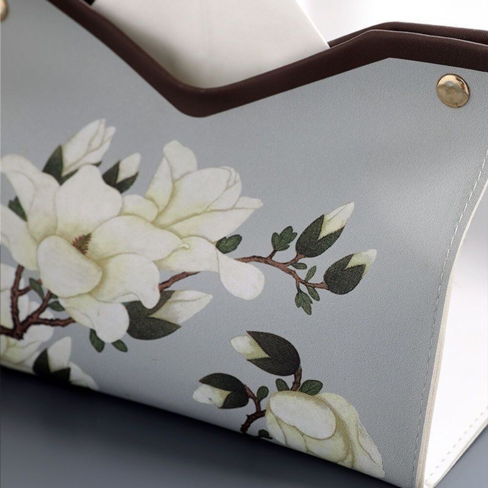 PU Tissue Box Printing Living Room Paper Drawer Creative Storage Box | eBay