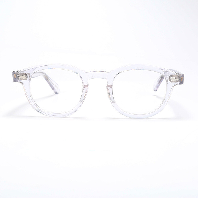 44/46/49mm Brand Design Acetate Eyeglass Frames Full Rim Glasses Johnny ...