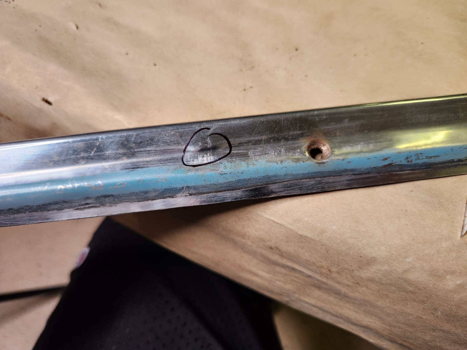 1955 1956 1957 Chevy Nomad Safari SS Over Door Drip Rail Trim Driver ...