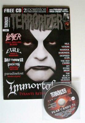 TERRORIZER Magazine #189 2009 WITH CD IMMORTAL SLAYER VENOM MY DYING ...