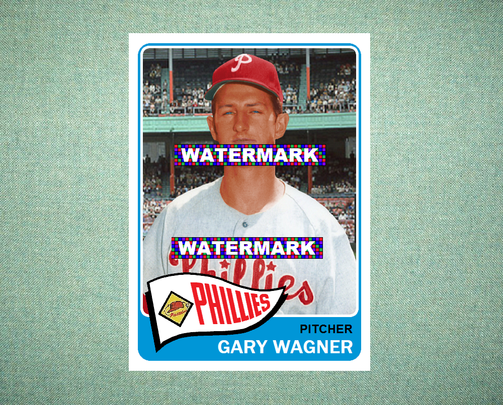 Gary Wagner Philadelphia Phillies 1965 Style Custom Baseball Art Card ...