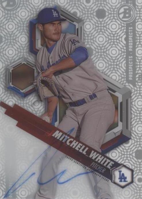 2018 Bowman High Tek - Prospects Mitchell White #PHT-MW Autographs (AU ...