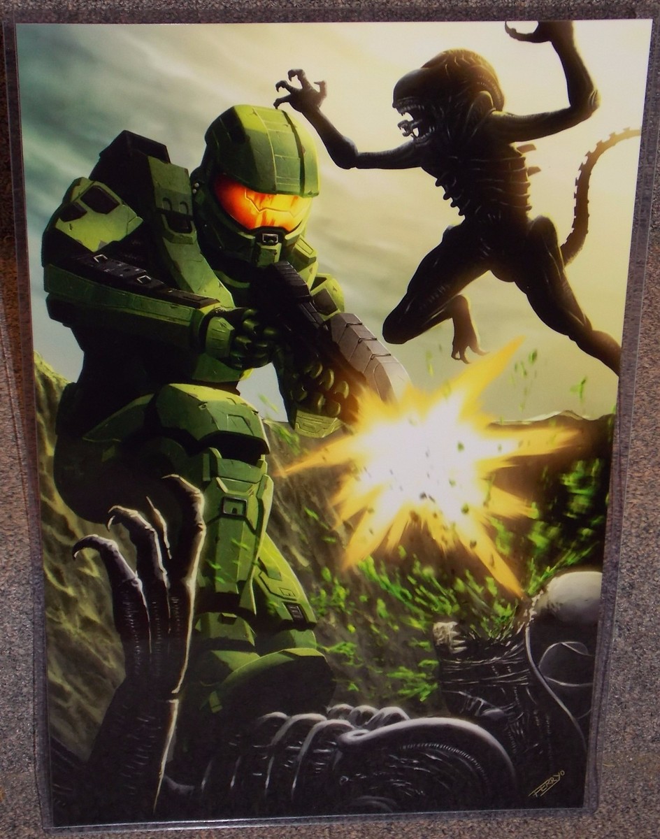 Xenomorph Vs Master Chief Master Chief & Alien | Mpen4 | Flickr