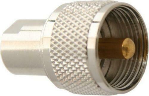 FME Male to UHF PL259 Male Connector Plug Gold Pin Coax Cable CB UHF ...