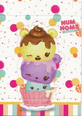 NUM NOMS SERIES 1 & 2 TRADING CARDS SINGLE POP-UP CARD #92 CUPCAKE ...